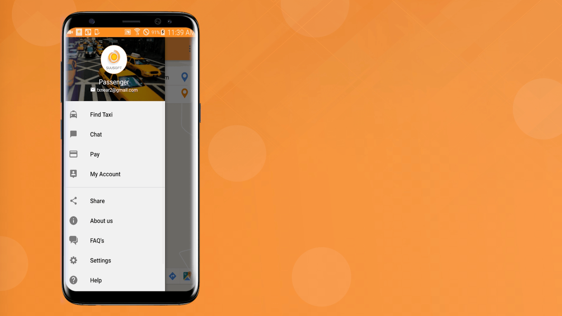 Chat Taxi Android Source Code by suusoft | CodeCanyon